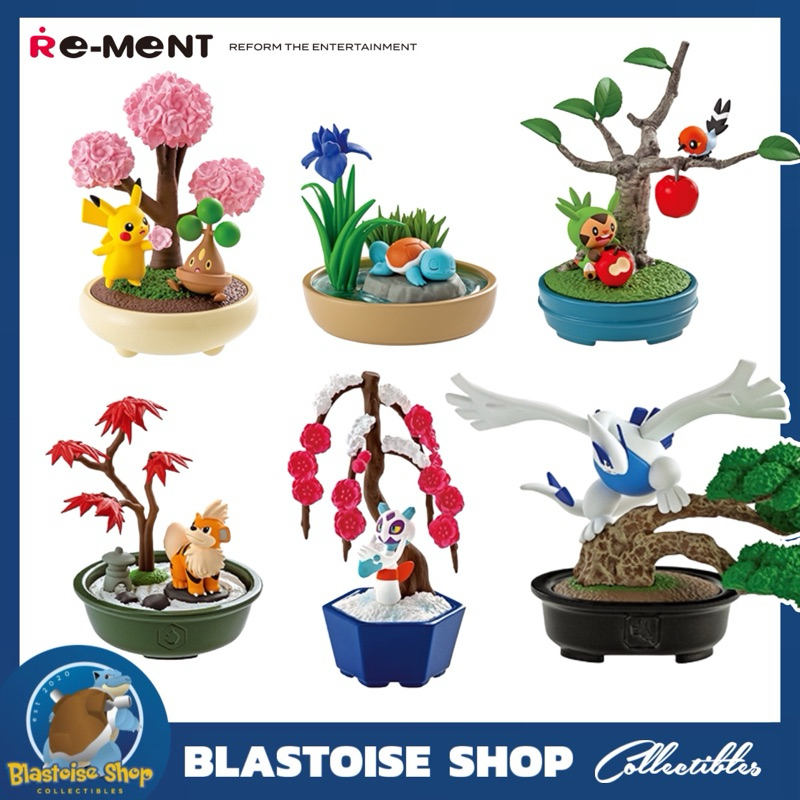 Re-Ment Pokemon Bonsai 2: Pikachu Bonsly Squirtle Chespin Fletchling ...
