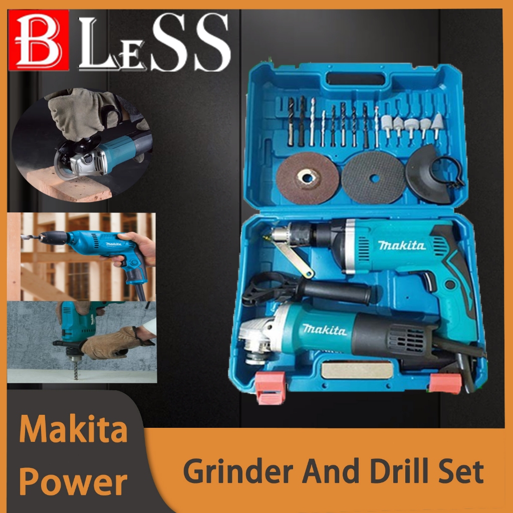 Electric Grinder Drill 2in1 Tool Power Impact Grinder and Drill set | Shopee Philippines