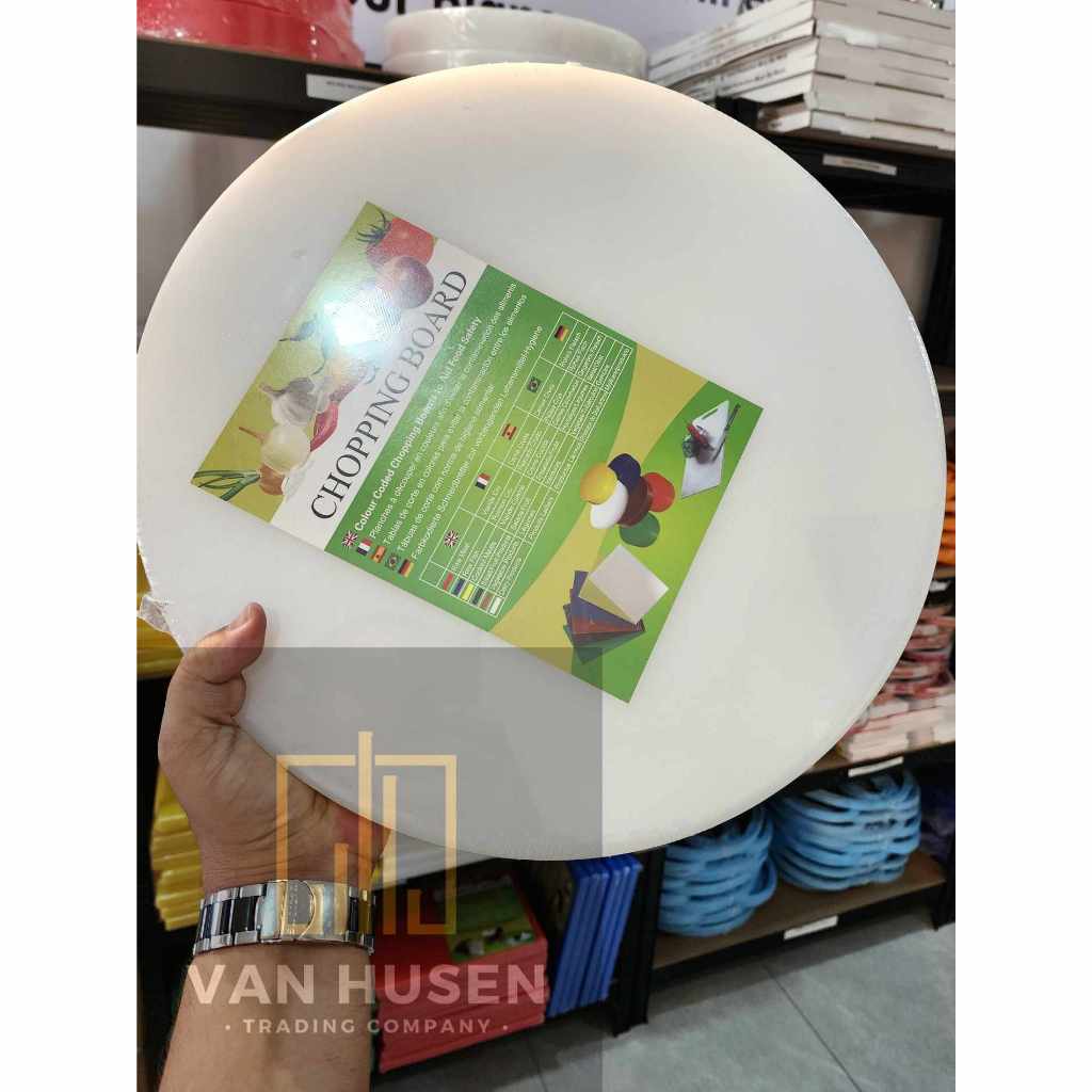 Round Chopping Board TADTARAN 40 x 5 cm Colored for Restaurant and ...