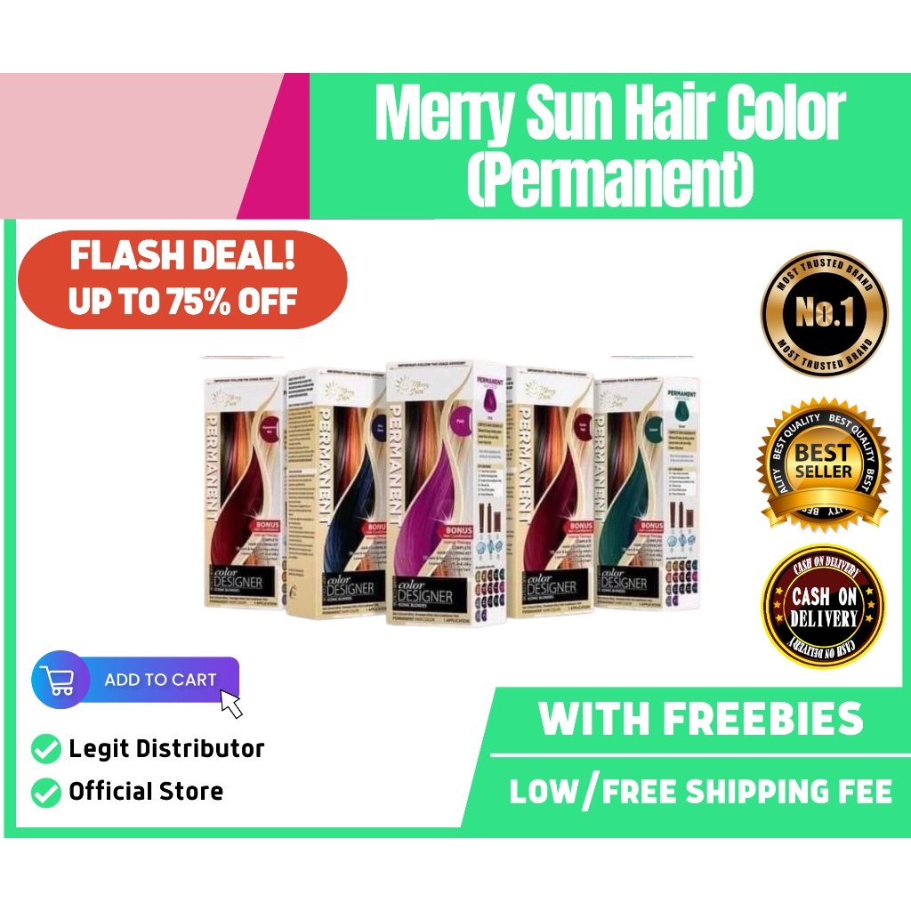 MERRY SUN HAIR PERMANENT COLOR | Shopee Philippines