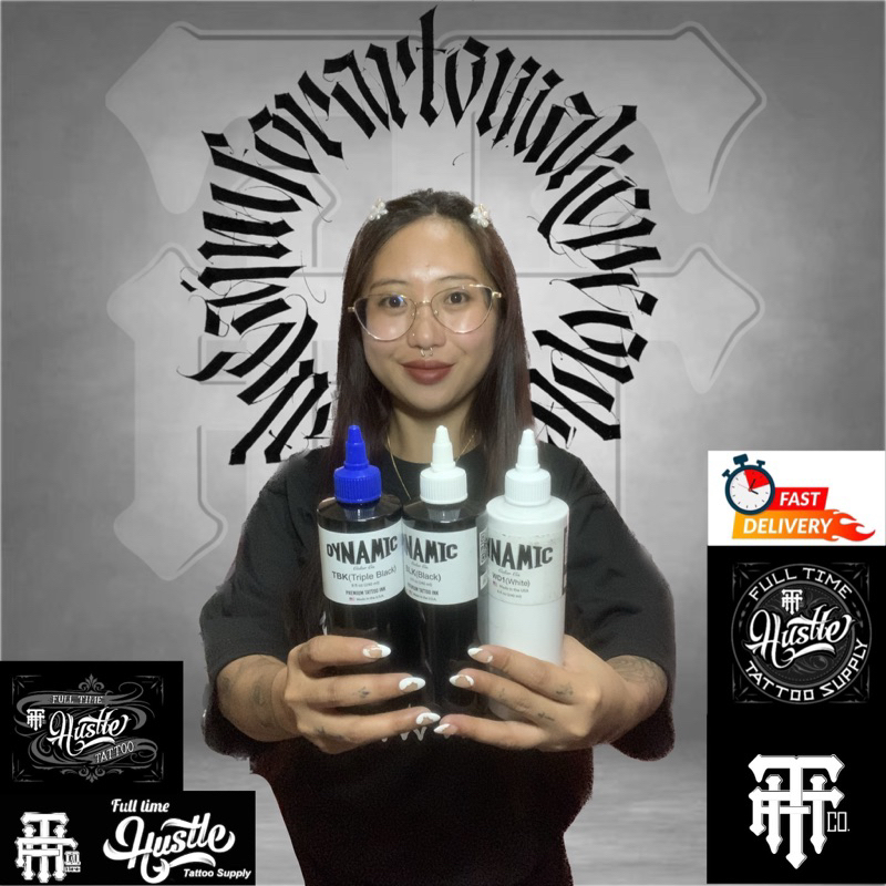 Dynamic Triple black / Dynamic black - white ink 8oz(Tattoo ink ...