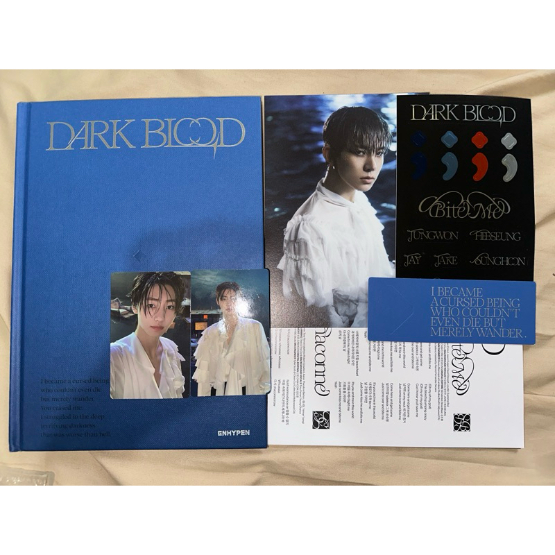 Dark Blood Enhypen Album Unsealed Complete Inclusions with Sunghoon ...