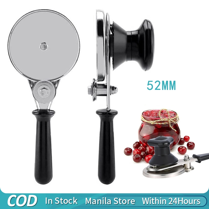 Stainless Steel Manual Can Sealer 52mm Round Glass Jars Press Sealing ...