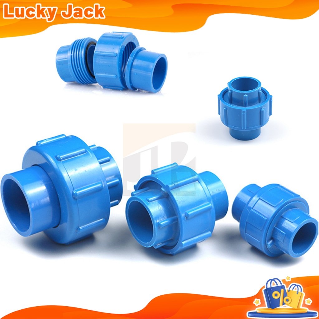 PVC Union Patente Water Pipeline Fittings 1/2inch To 1inch | Shopee ...