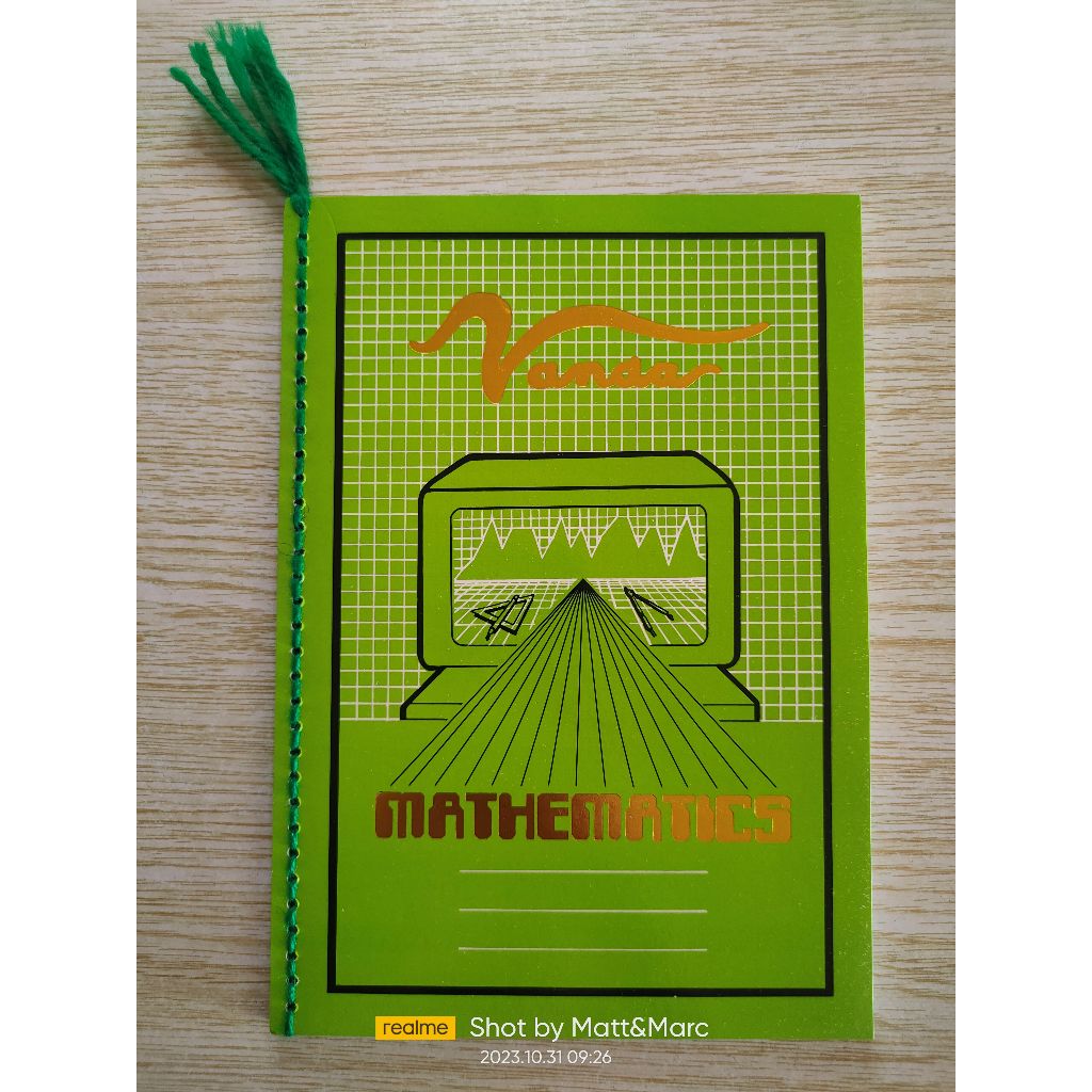 Vanda Mathematics notebook with yarn 80 leaves | Shopee Philippines