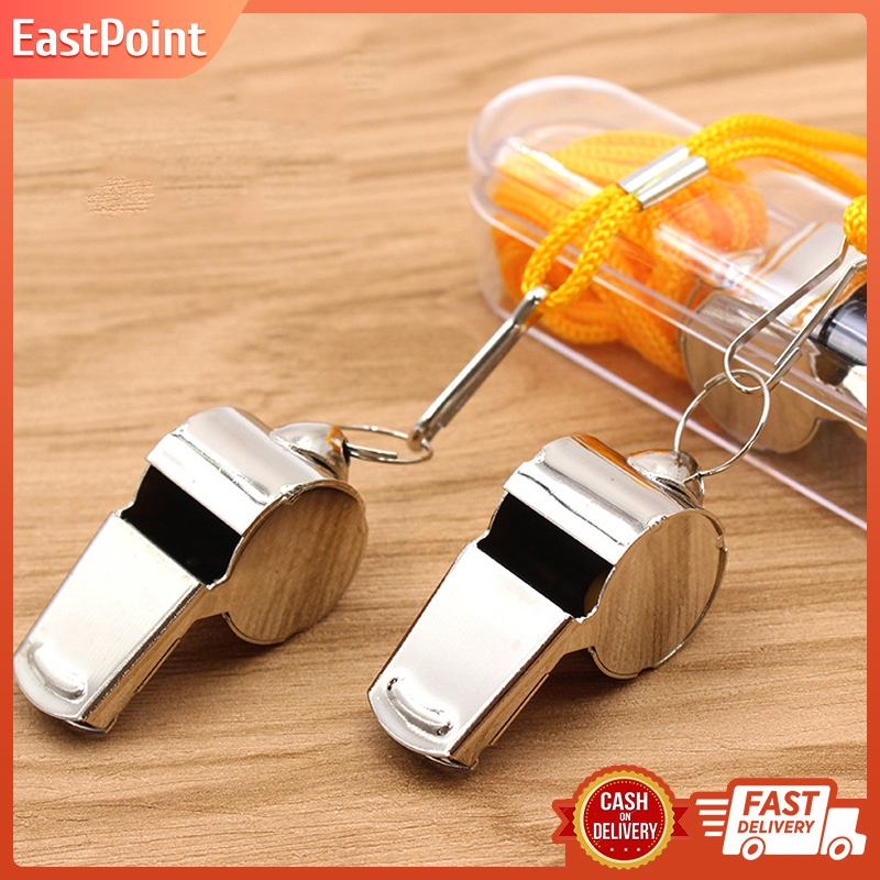 Whistle basketball referee stainless steel whistle outdoor high-pitched ...