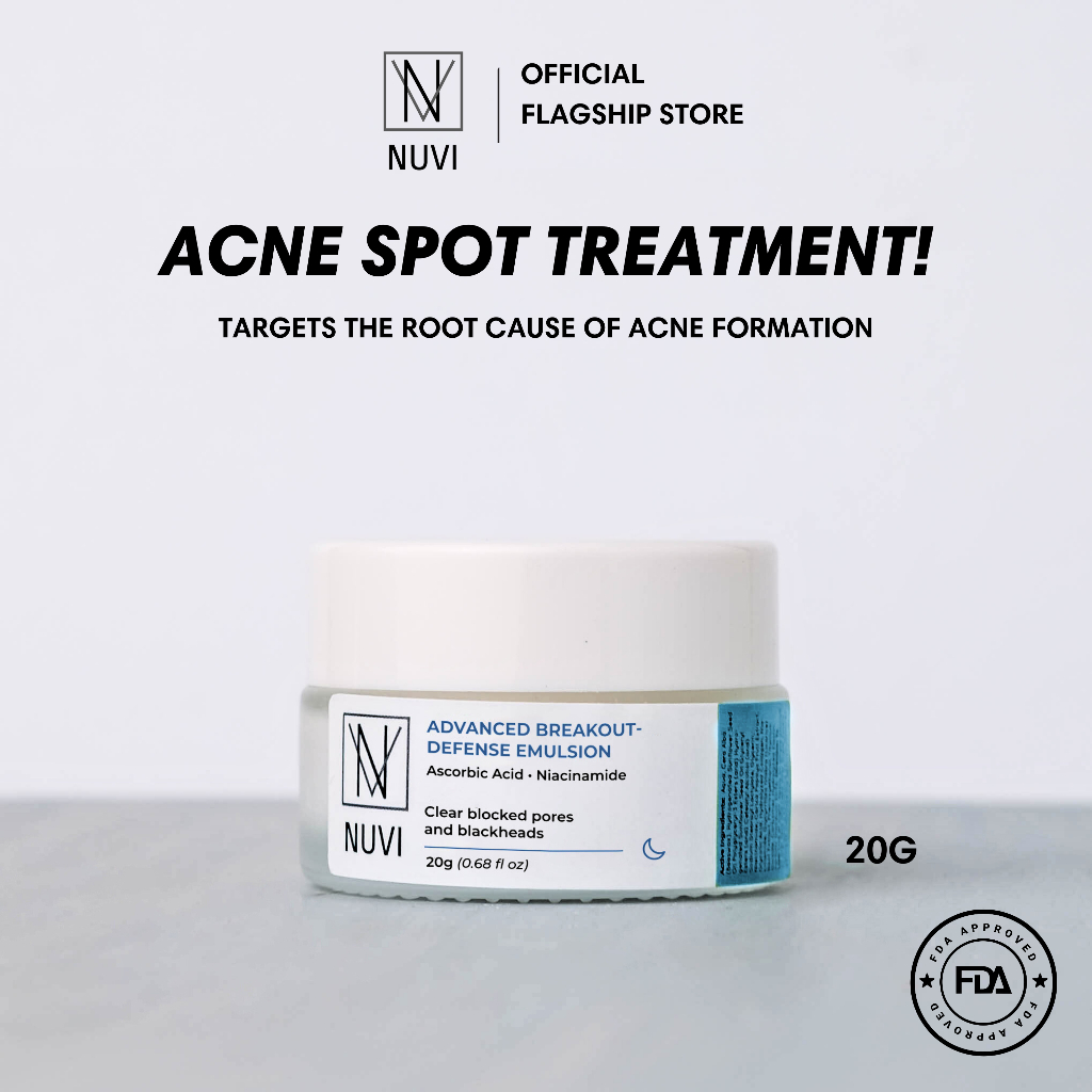 NUVI Advanced Breakout Defense Emulsion Creme[ [Acne Cream, Acne Spot ...