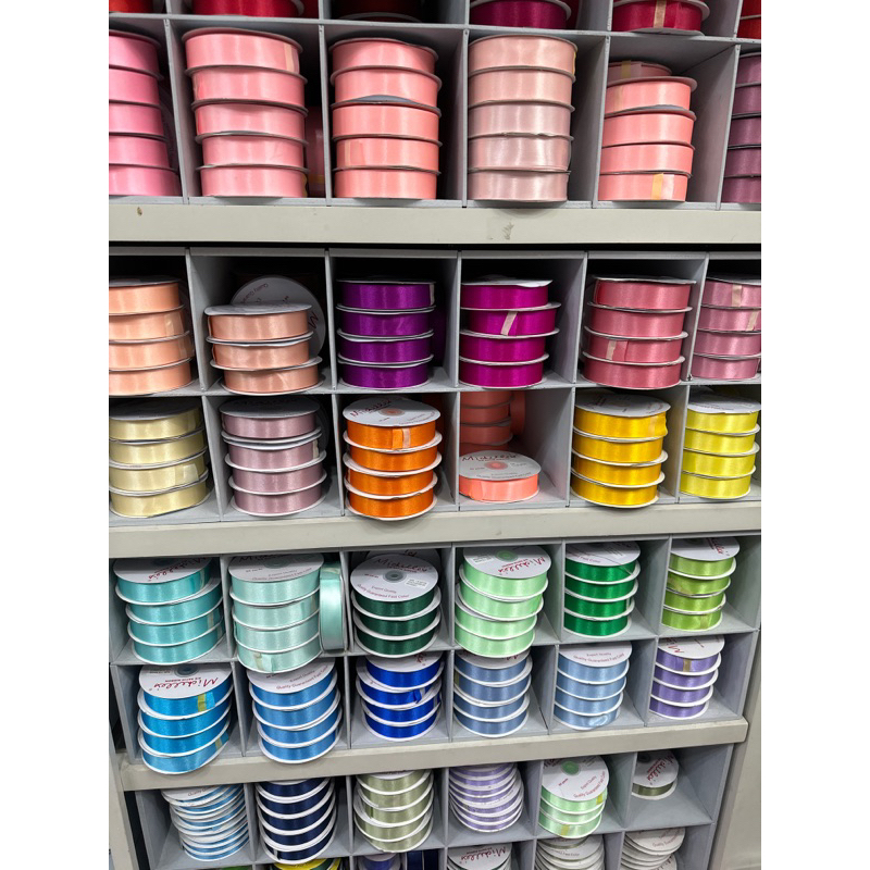 1" 1 inch double edge satin ribbon 50 yards gift ribbon christmas gift ...