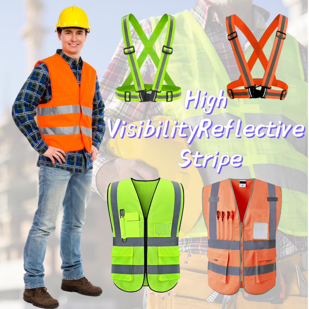 Tecco Construction Safety Vest Visibility Reflective Vest Adjustable ...
