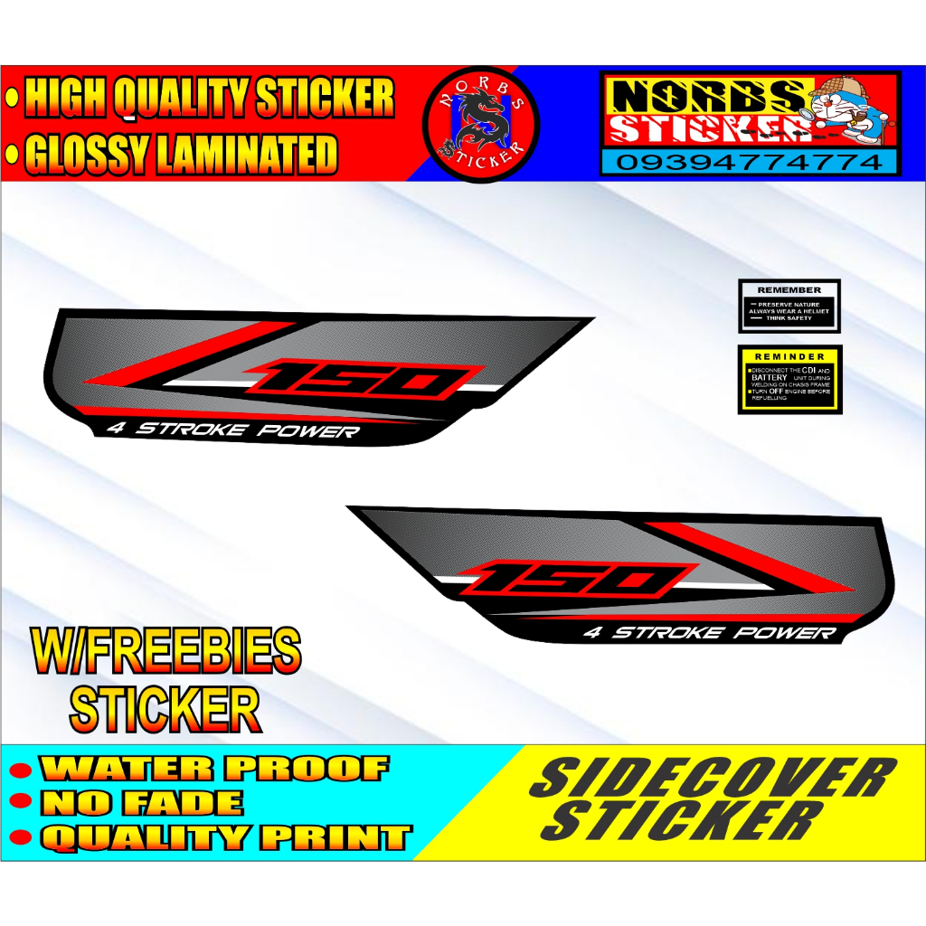 150 SIDECOVER STICKER DECALS | Shopee Philippines