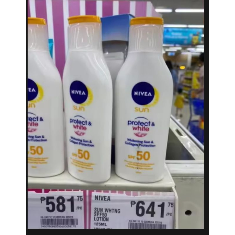 Nivea Sun Protect and Whitening Lotion SPF50/SPF30 75ml /125ml sunblock ...