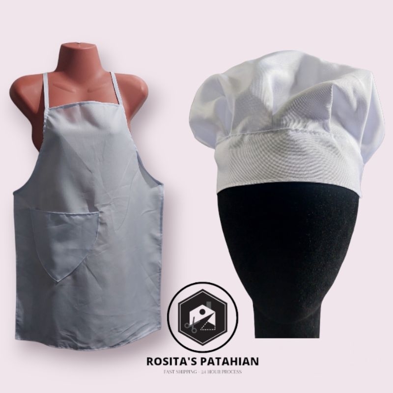 Chef Cap and Apron in One Pack for School Project and Demo Washable ...