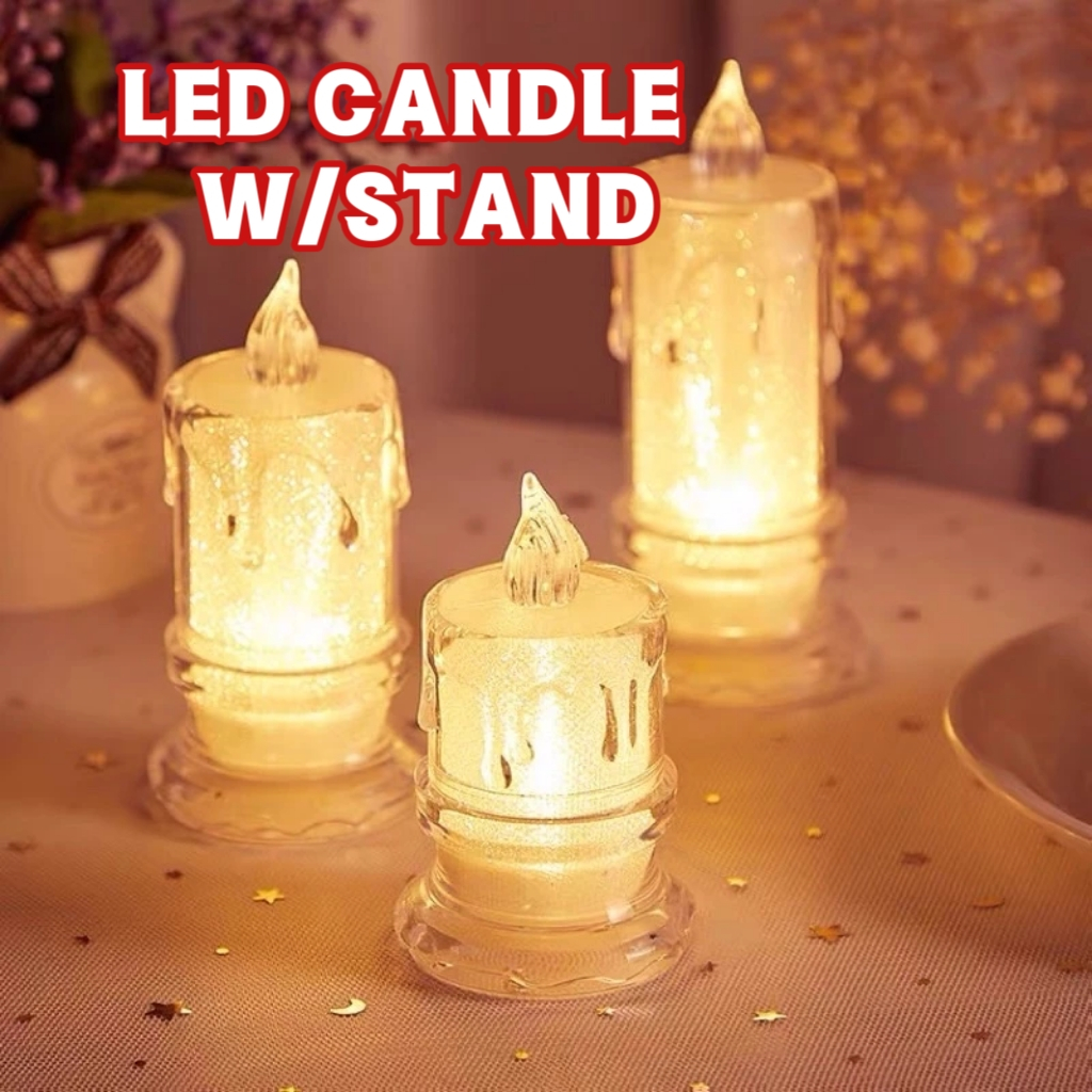 Led Battery Operated Candle Electronic Flameless Candle Altar Light For ...