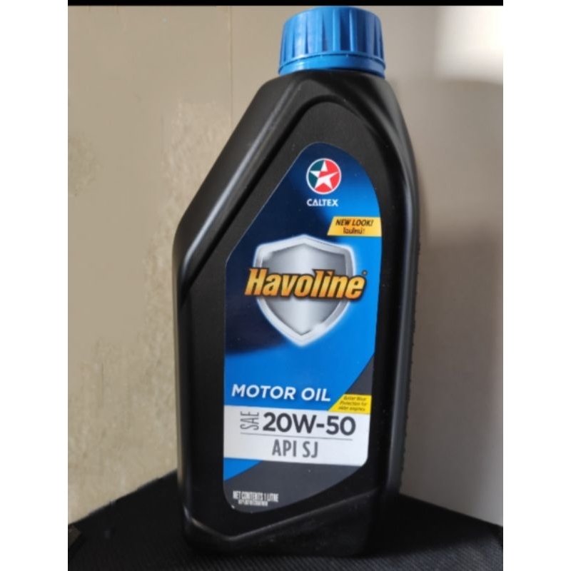 CALTEX HAVOLINE MOTOR OIL SAE 20W-50 API SJ LITER | Shopee Philippines