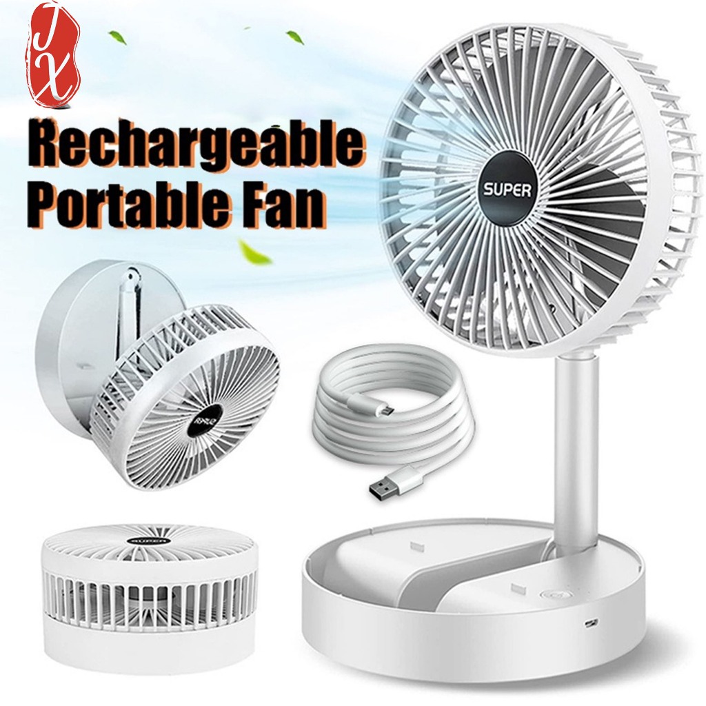 Mini Fan Portable folding telescopic fan usb desktop home 180 ...
