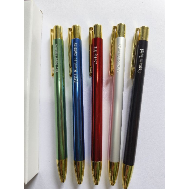 Metal Ballpen Personalized (name engrave) | Shopee Philippines