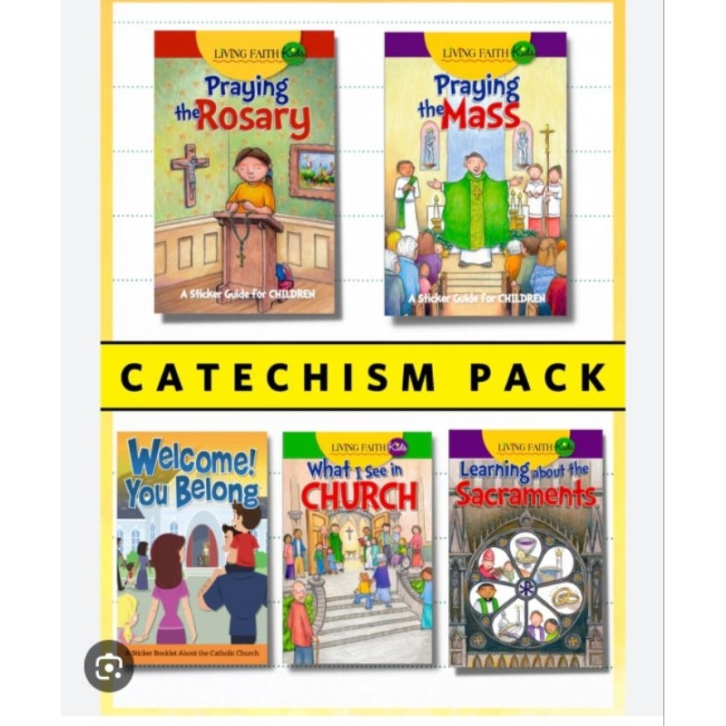 Living Faith Kids Catechism Bundle for Catholic Children (5 booklets ...
