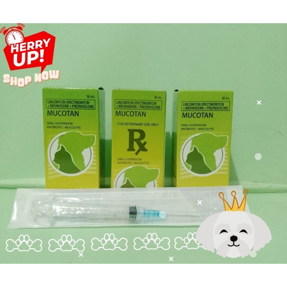 Mucotan for Cats and Dogs 60ml with FREE SYRINGE | Shopee Philippines