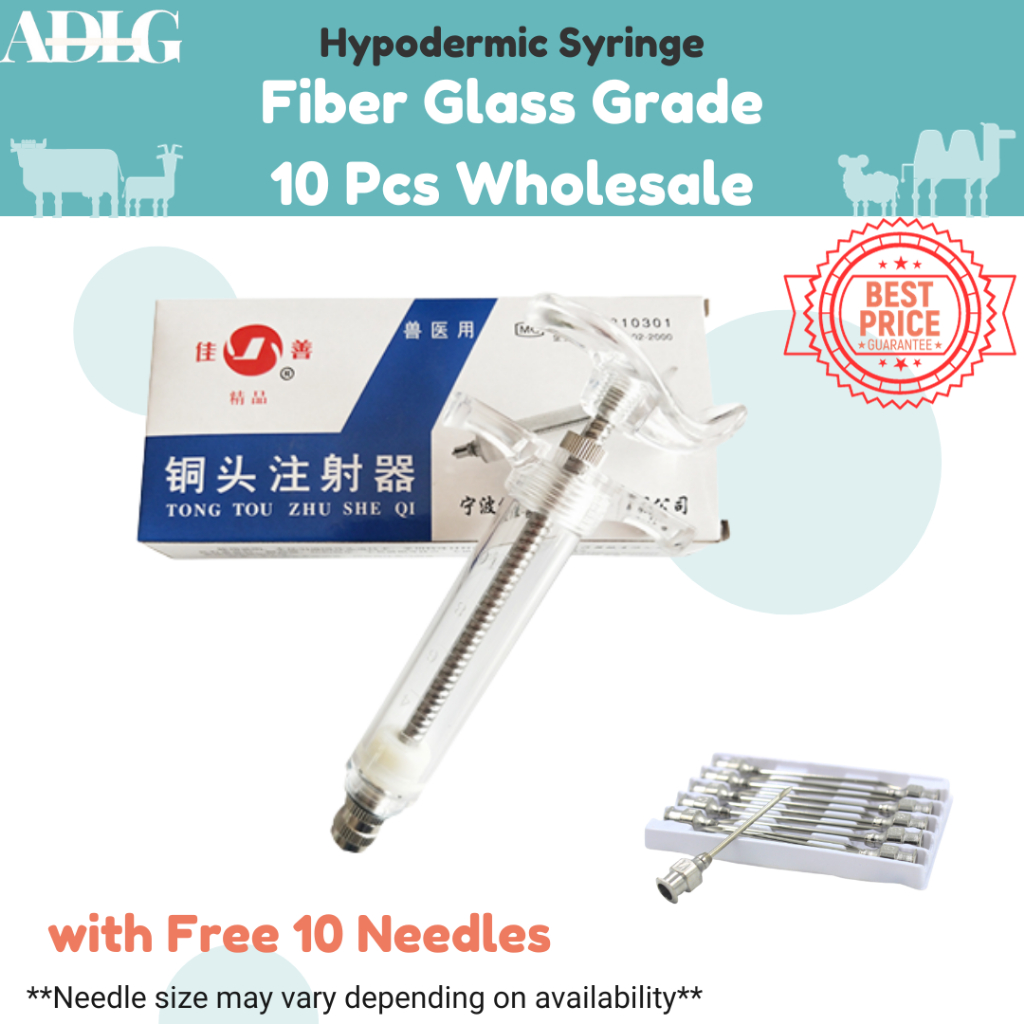 Wholesale 10 Packs Fiber Glass Syringe 10mL with free needles, Pig ...