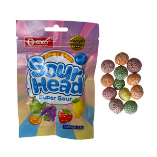 COCO Candy Sour Head Chewy Candy 30pcs Per Inner Box | Shopee Philippines