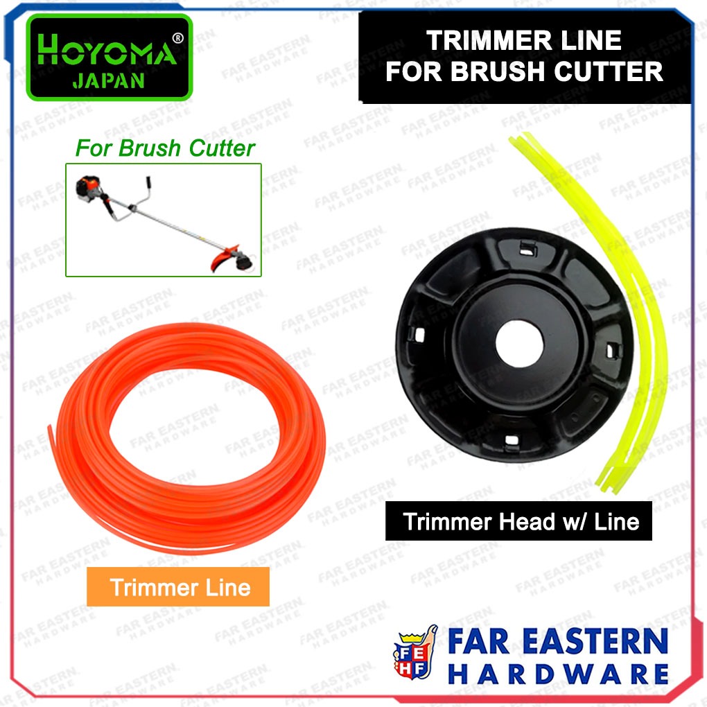 HOYOMA Trimmer Line | Head w/ Nylon Line for Grass Brush Cutter Square | Round HYVAR | Shopee ...