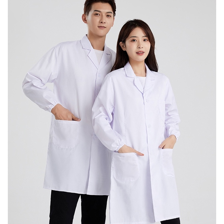 Doctor Lab Coat White Unisex Coat laboratory gown lab gown Suitable For ...