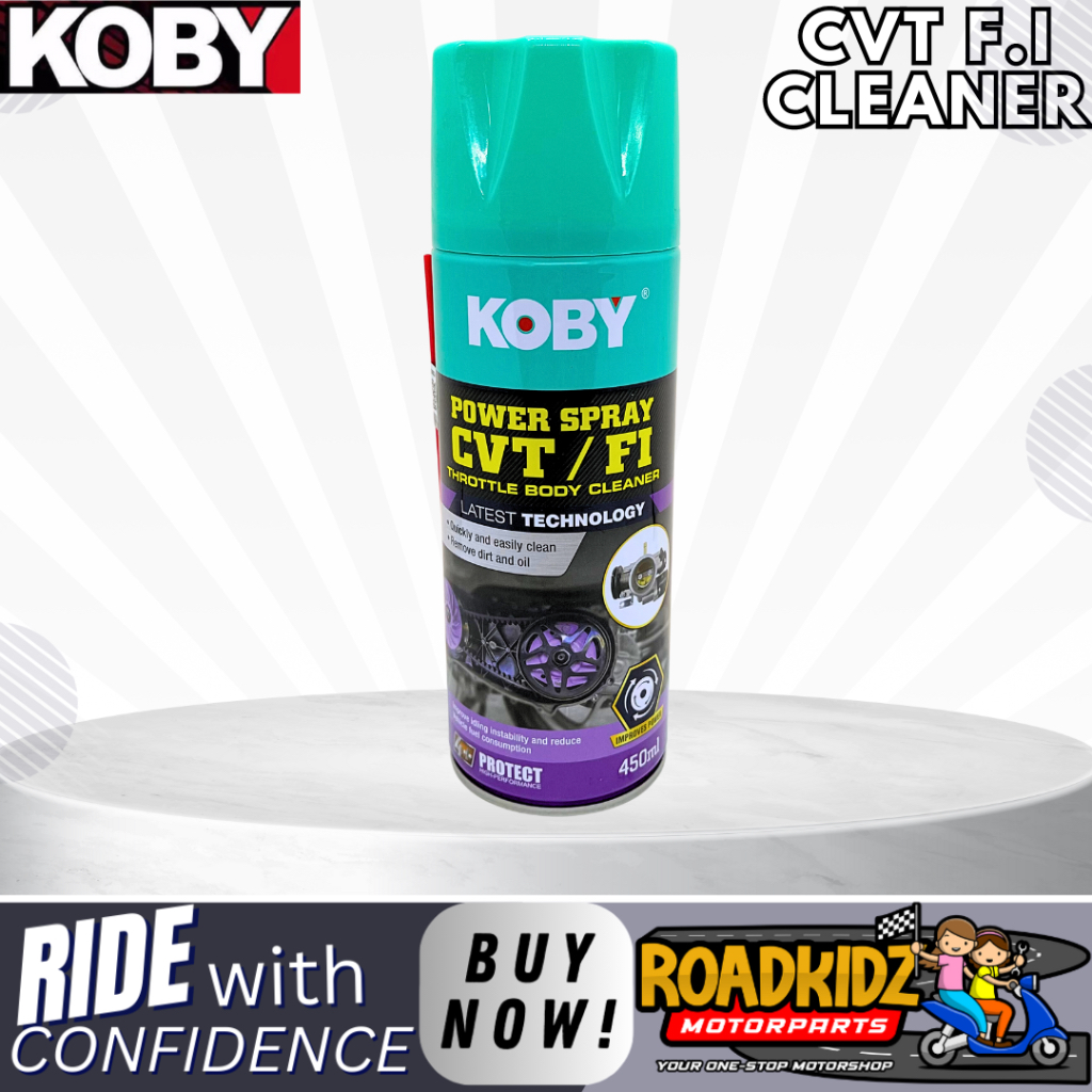 KOBY CVT / FI CLEANER THROTTLE BODY POWER SPRAY 450ml/600ML | Shopee ...