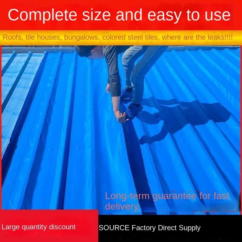 Blue waterproof tape self-adhesive coil roof floor crack repair leak ...