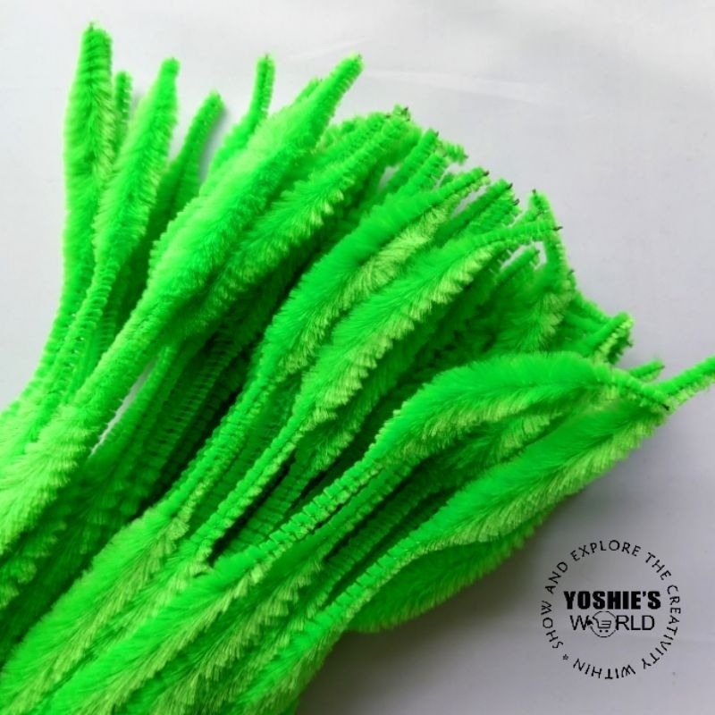 48-50pcs CHENILLE fuzzy wire with BUMP single color for arts and craft ...