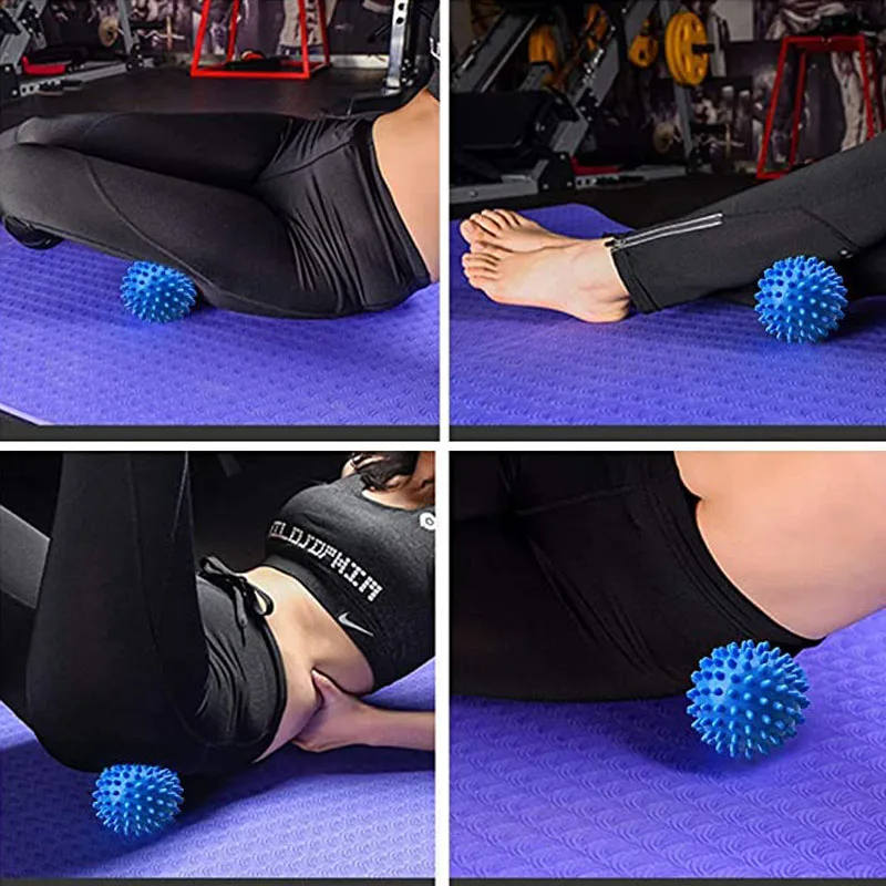 GMINI Spiky Massage Ball Trigger Point Fitness Foot Pain Hand Exercise ...