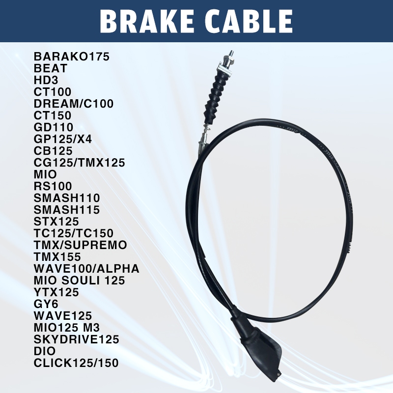 MOTORCYCLE BRAKE CABLE FOR VARIOUS MODEL AND BRANDS | Shopee Philippines