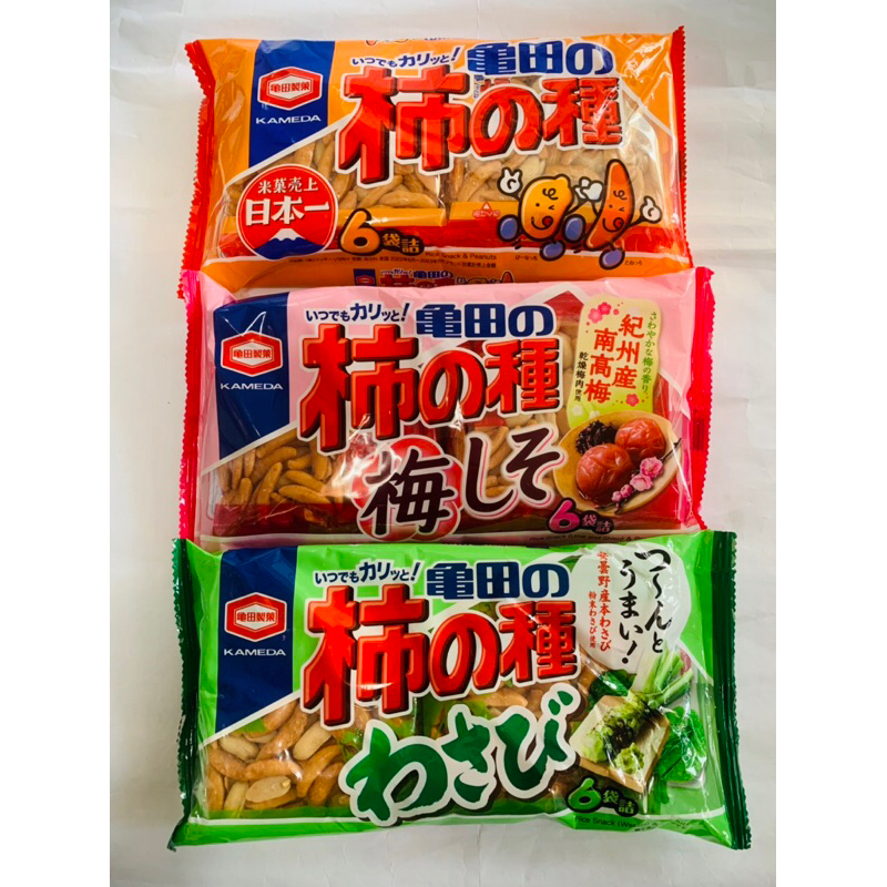 Kameda Tsumami Japan Rice Cracker with Peanut 6pcs/Pack | Shopee ...