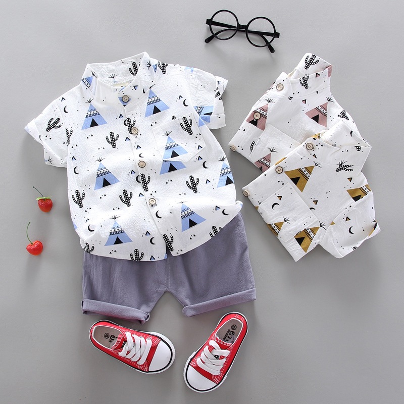 0-4yrs Baby kids terno for boy girl shirt w/shorts | Shopee Philippines