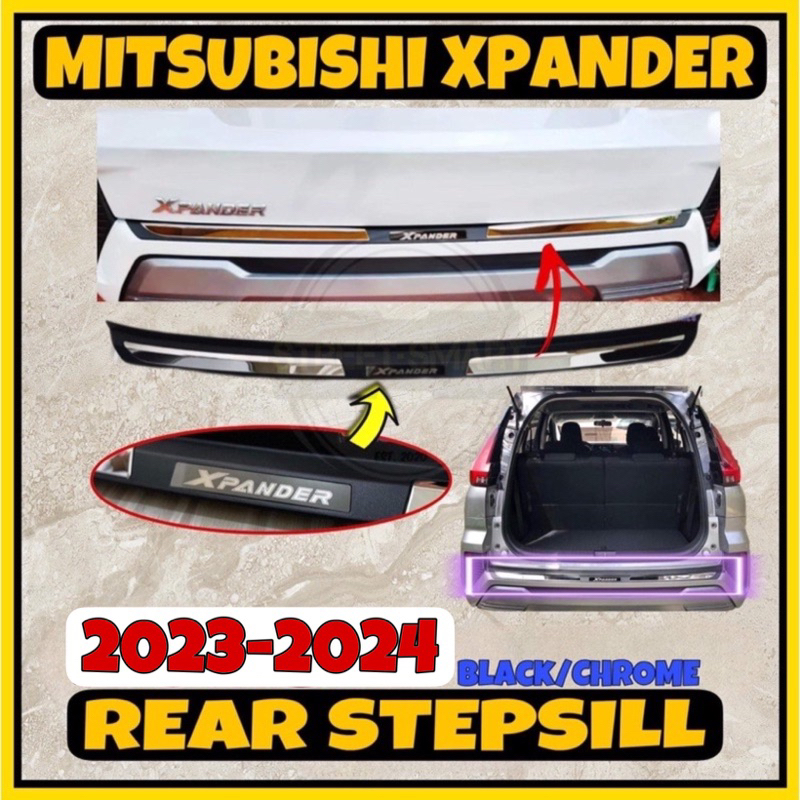 Mitsubishi Xpander 2023 2025 Rear Stepsill Blackchrome Shopee Philippines