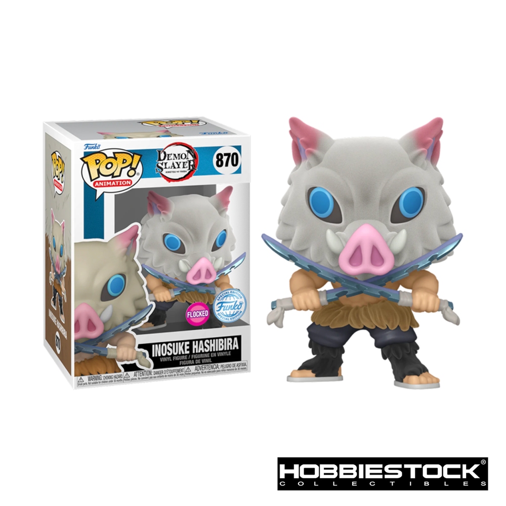 Funko Pop! Animation: Demon Slayer - Inosuke (Flocked) Exclusive ...