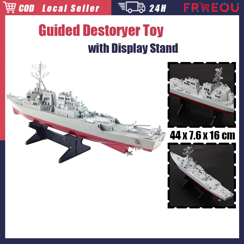 DDG-51 Battleship Model Toy Navy Guided Missile Destroyer Ship Model ...