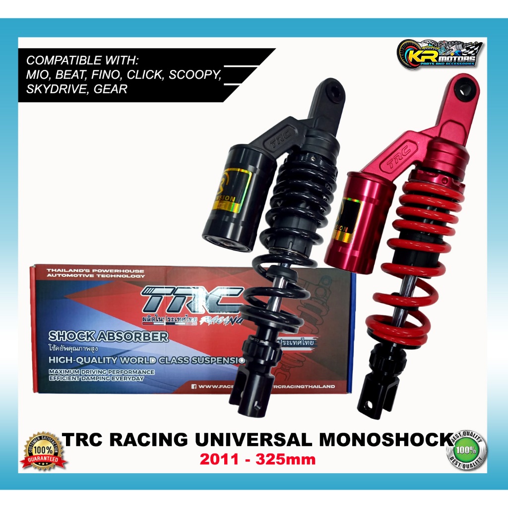 TRC Monoshock 2011-325mm Rear Suspension Shock Mio, Beat, Click, Scoopy, Fino, Skydrive, Vario ...
