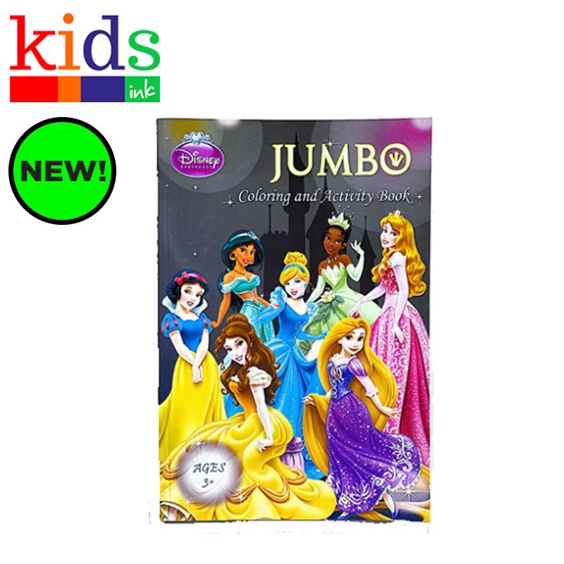 DISNEY PRINCESS JUMBO COLORING AND ACTIVITY BOOK - KIDS INK | Shopee ...