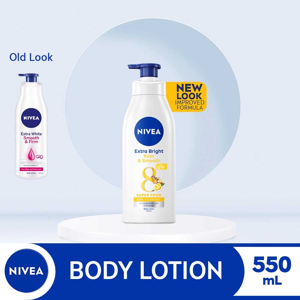 NIVEA Body Lotion Extra Bright Firm & Smooth, 550ml | Shopee Philippines