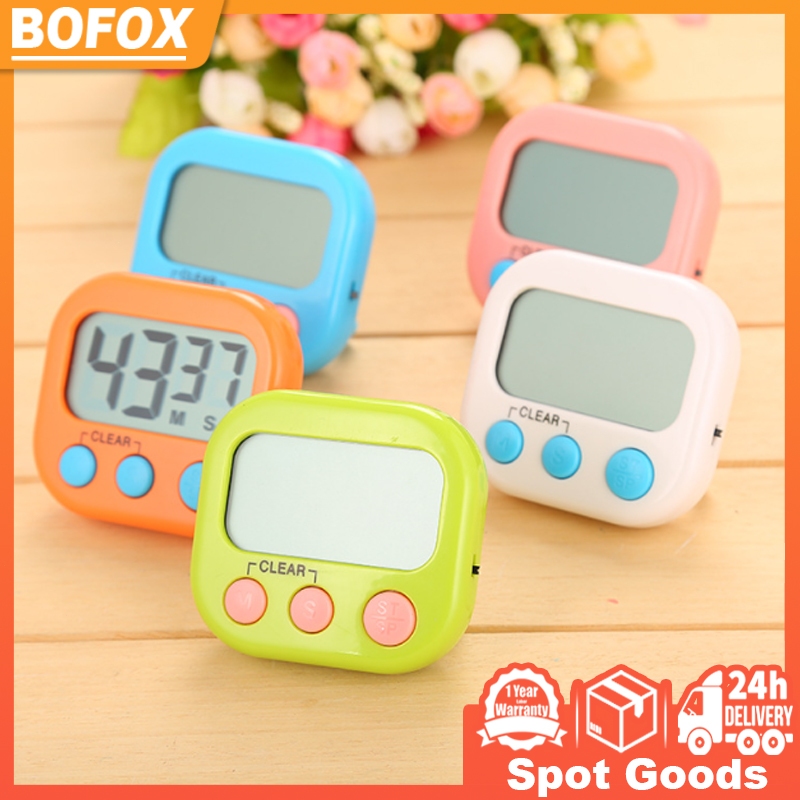 Kitchen Cooking Timer Digital LCD Study Timer Stopwatch Countdown With ...