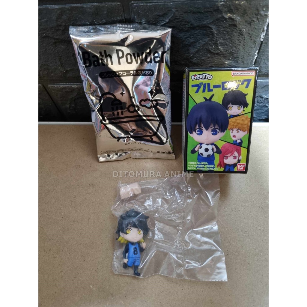 Blue Lock Figutto Figure with Bath Powder Additive Bachira Isagi ...