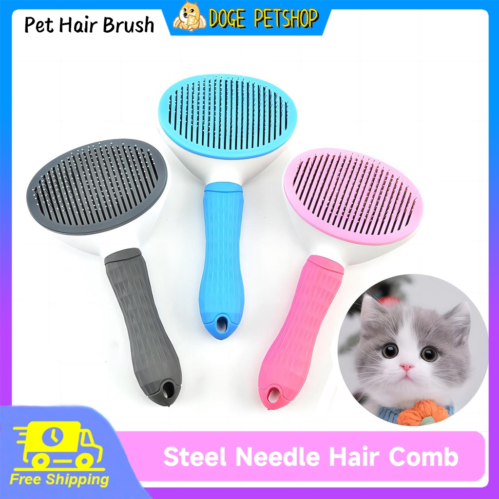 Doge Pet Dog/Cat Stainless Steel Needle Hair Comb Brush Grooming ...
