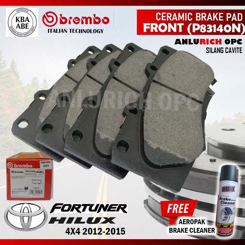 BREMBO BRAKE PADS FRONT for TOYOTA FORTUNER / HILUX 4X4 2012-2015 FREE ...