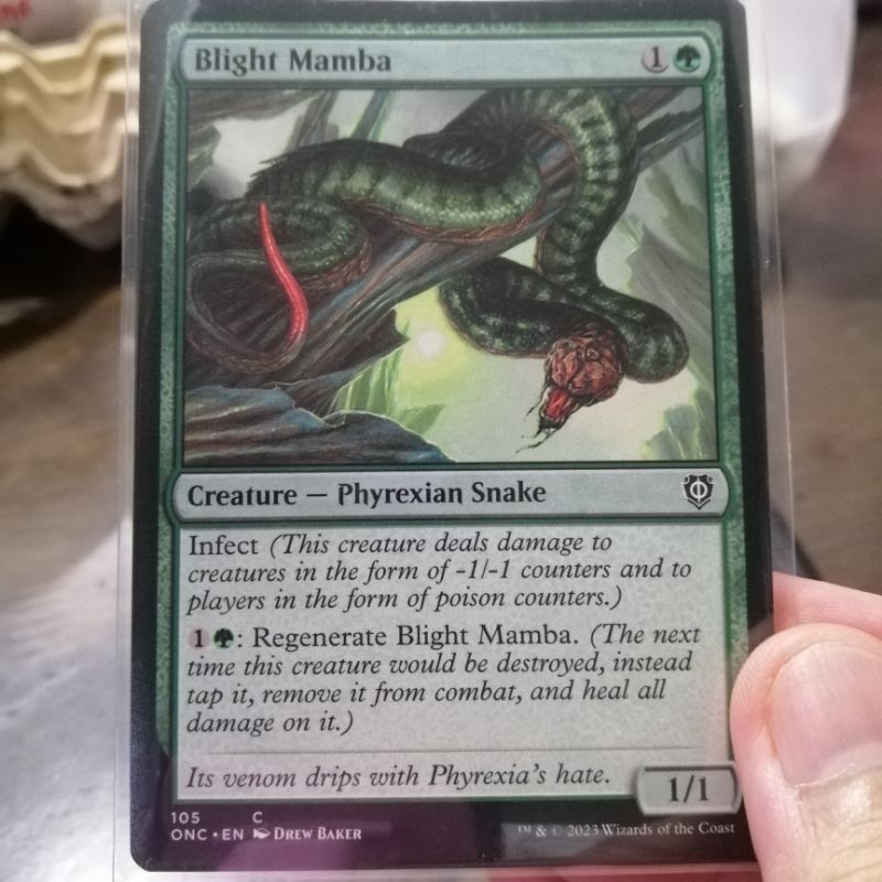 1 Blight Mamba ONC MTG card magic the gathering CCG | Shopee Philippines