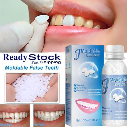 Moldable False Teeth Temporary Tooth Repair Kit Teeth and Gaps Moldable ...