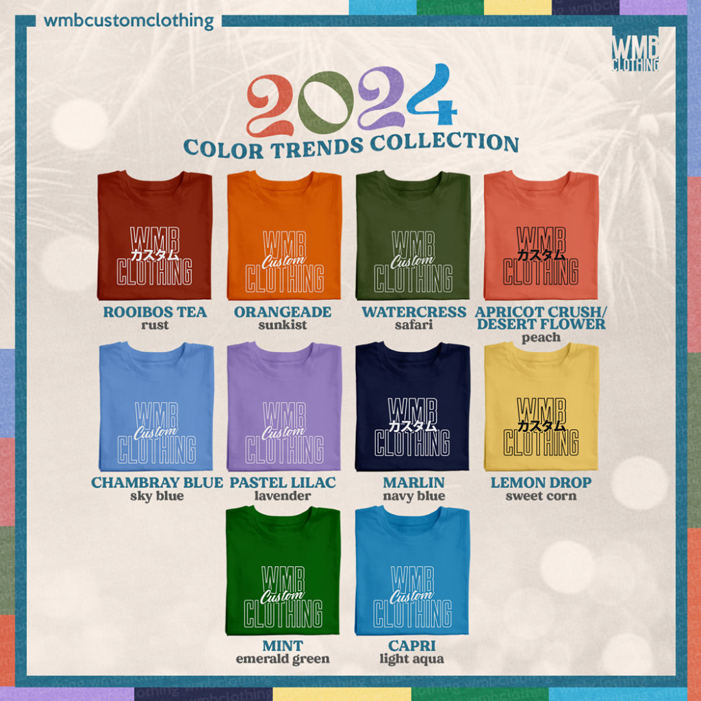 2024 Color Trends New Year Shirt/Family Shirt (Onesies, Kids & Plus ...