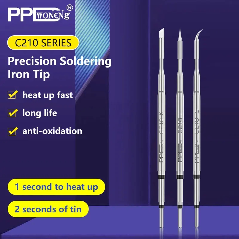 PPD C210 Soldering Iron Tips Replacement Heater For Soldering Rework ...
