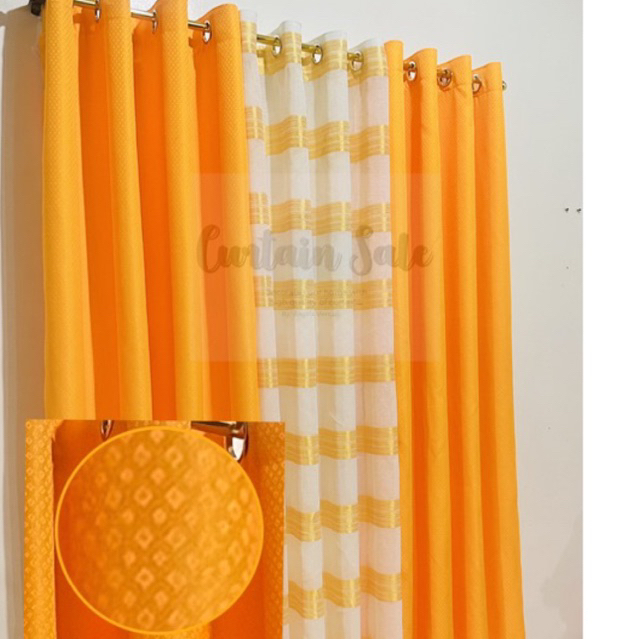 Euro Yellow Gold & Linen Stripe | 5ft/ 6ft/ 7ft | Sold Per Piece ...