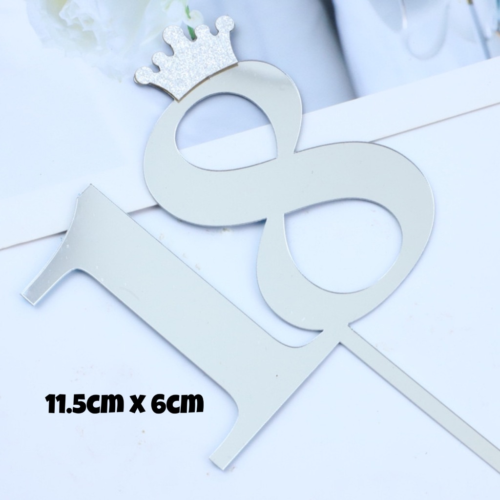 Acrylic Number Toppers Cake Topper Number Topper 18 Topper 50 Topper 60 ...