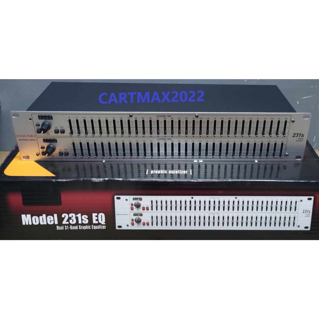 TOSUNRA EQ 231s dual 31-band grapic equalizer | Shopee Philippines